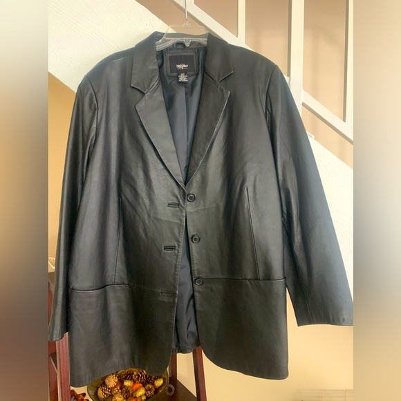 Mossimo Supply Co. | Jackets & Coats | Missimo Black Genuine Leather ...